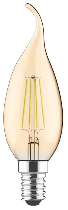 ACA DECOR LED žárovka Filament Candle Tip E14 4W Stmívatelná