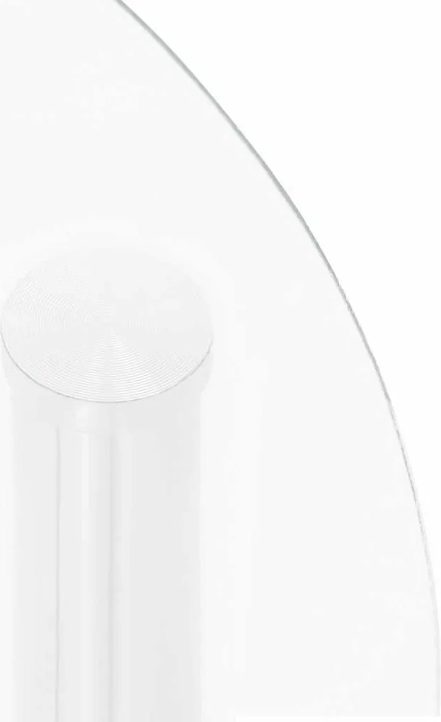 2patrový odkládací stolek průhledný 38 cm tvrzené sklo 322787