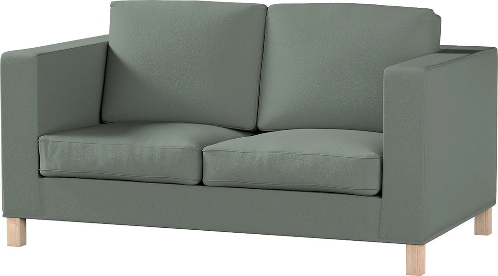 Potah na pohovku IKEA  Karlanda 2-místná, krátký barva zelená látka pletený vzor