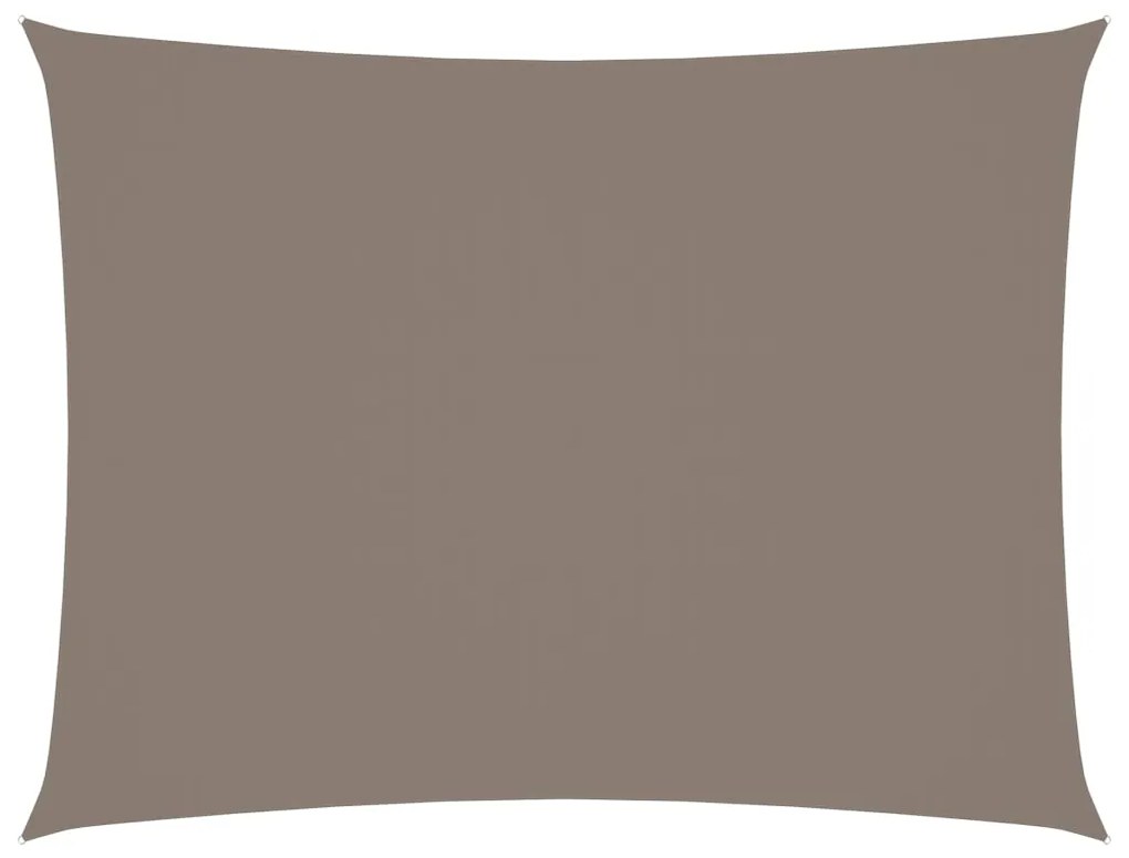 135426 vidaXL Stínící plachta oxfordská látka obdélníková 2,5 x 3,5 m taupe