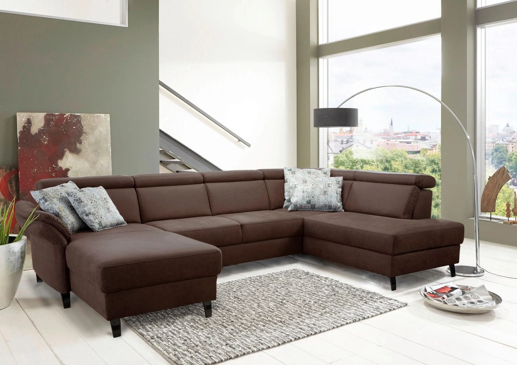 XXXLutz SEDACÍ SOUPRAVA, textil, koňaková Sit & More - Sedací soupravy - 000144005219