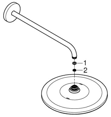 GROHE 26557000 - Set hlavové sprchy RAINSHOWER 310 422 mm lesklý chrom