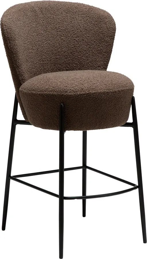 Hnědá barová židle (výška sedáku 68 cm) Orbit – DAN-FORM Denmark
