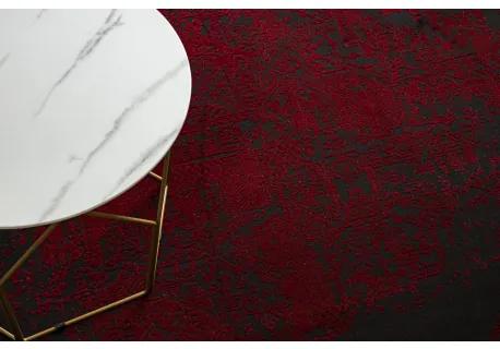 Moderní koberec VINCI 1524 Ornament vintage Strukturální červený velikost 140x190 cm | krásné koberce cz