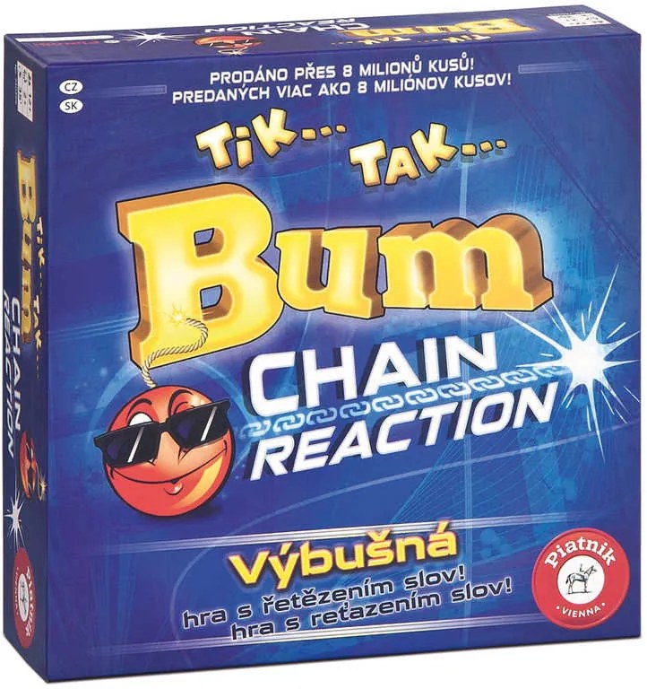 PIATNIK Hra TIK TAK BUM Chain Reaction CZ *SPOLEČENSKÉ HRY* pi7402