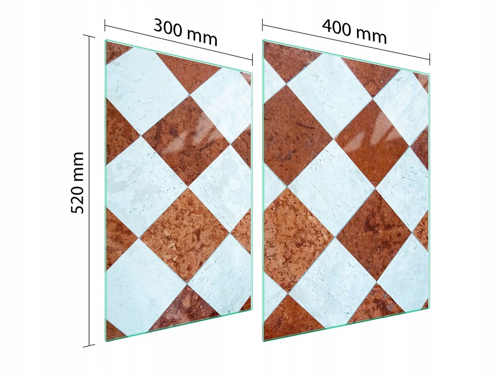 Skleněná Ochranná Deska Na Sporák 70x52 Mozaika Tvrzené Sklo
