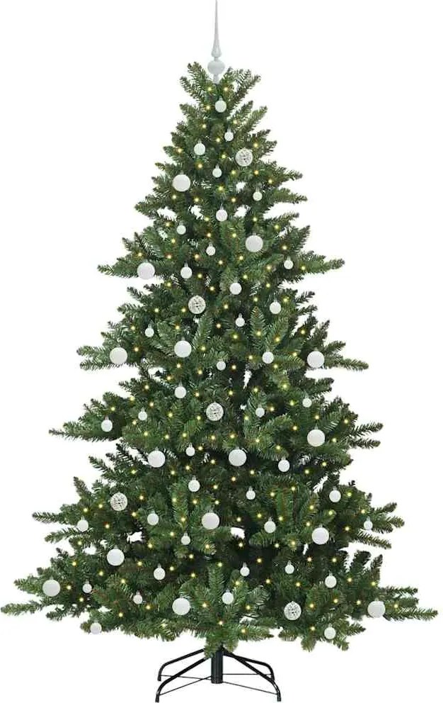 Umělý Skládací Vánoční Strom Zelená 210 cm PVC a ocel 3397682