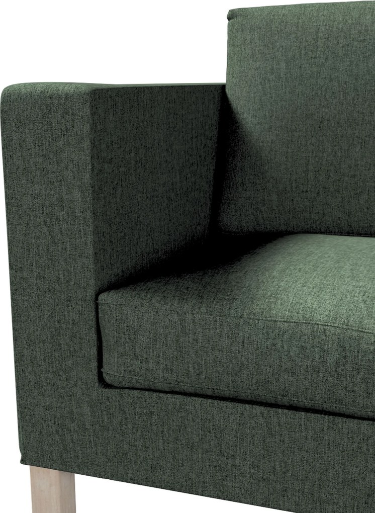 Potah na pohovku IKEA Karlanda 2-místná, krátký barva zelená látka pletený vzor