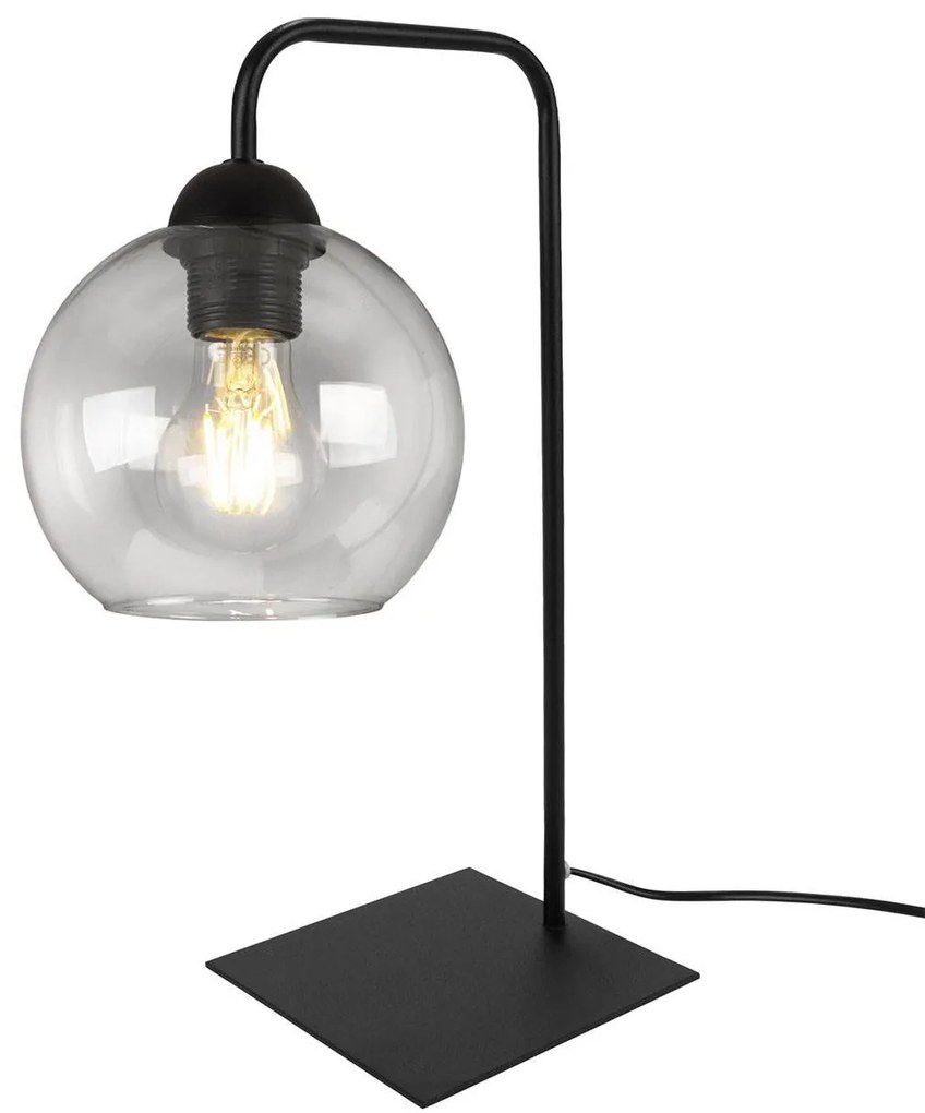 Stolní lampa HAGA, 1x skleněné stínítko (výběr ze 3 barev)