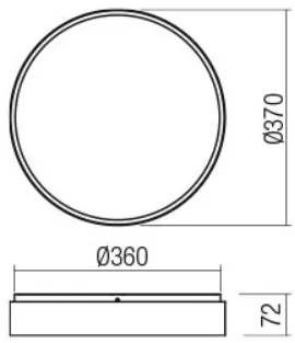 Redo group Redo Yomo, zlaté stropní svítidlo LED 43,6W 3000K, tříkrokové stmívání, průměr 37cm