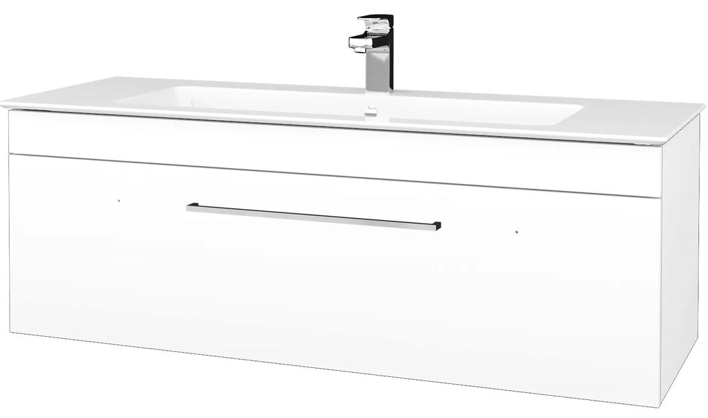 Dřevojas Koupelnová skříň ASTON SZZ 120 Varianta: N01 Bílá lesk / Úchytka T06 / D20 Galaxy