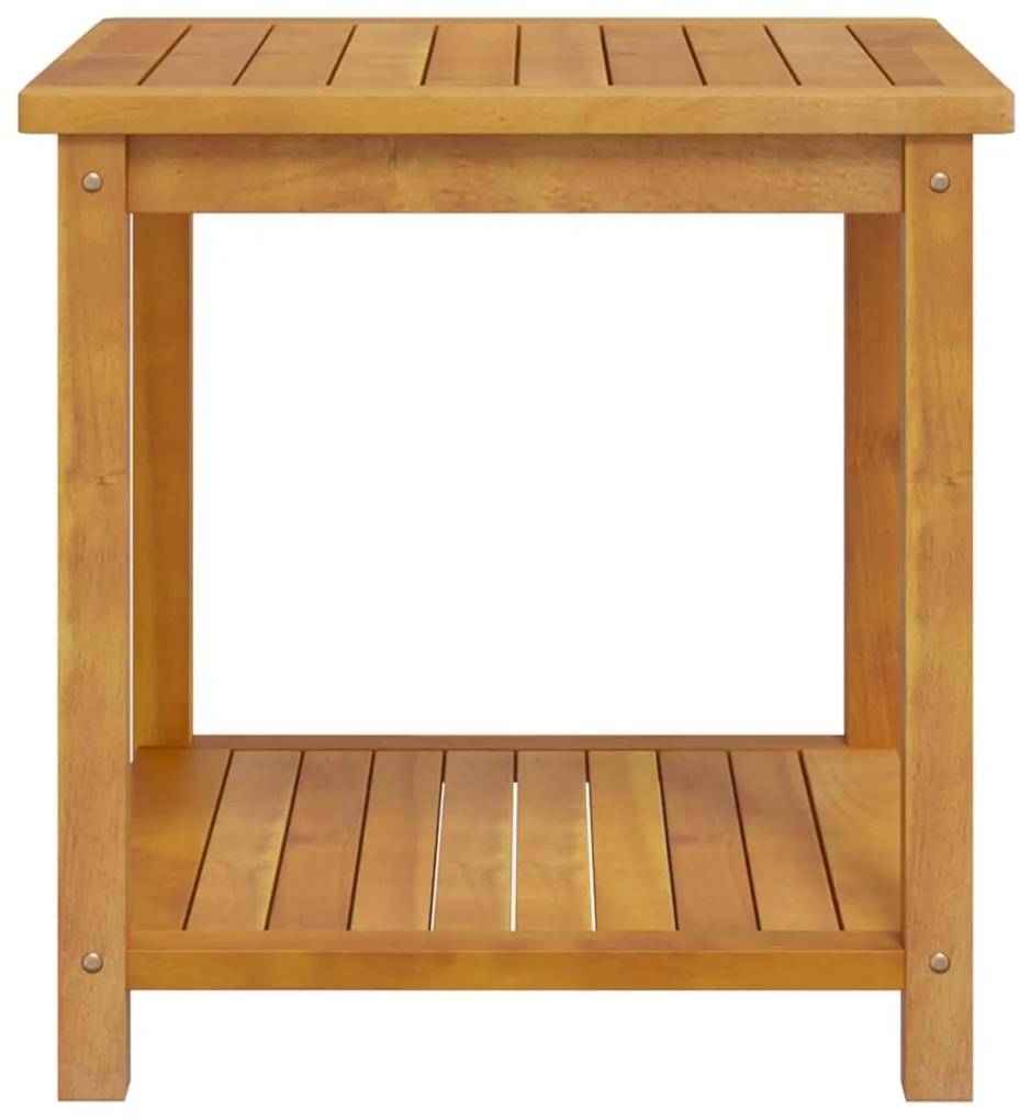 Odkládací stolek masivní akáciové dřevo 45 x 45 x 45 cm - Default Title