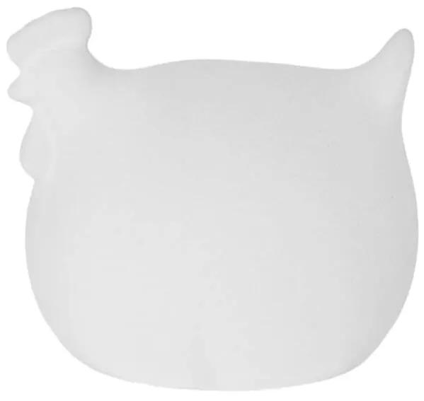 Storefactory Velikonoční dekorace RUTH 9 cm, bílá barva, porcelán
