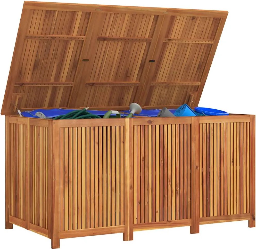 Zahradní úložný box 150 x 80 x 75 cm masivní akáciové dřevo 319707