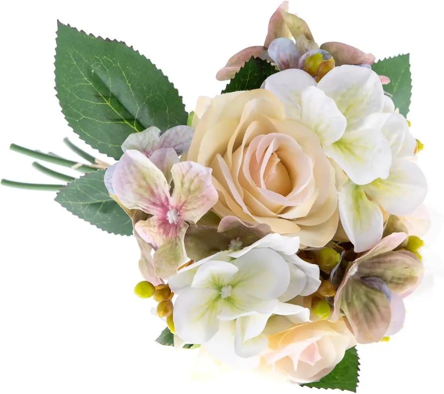 Umělá dekorativní kytice hortenzií a růži Dakls Basso