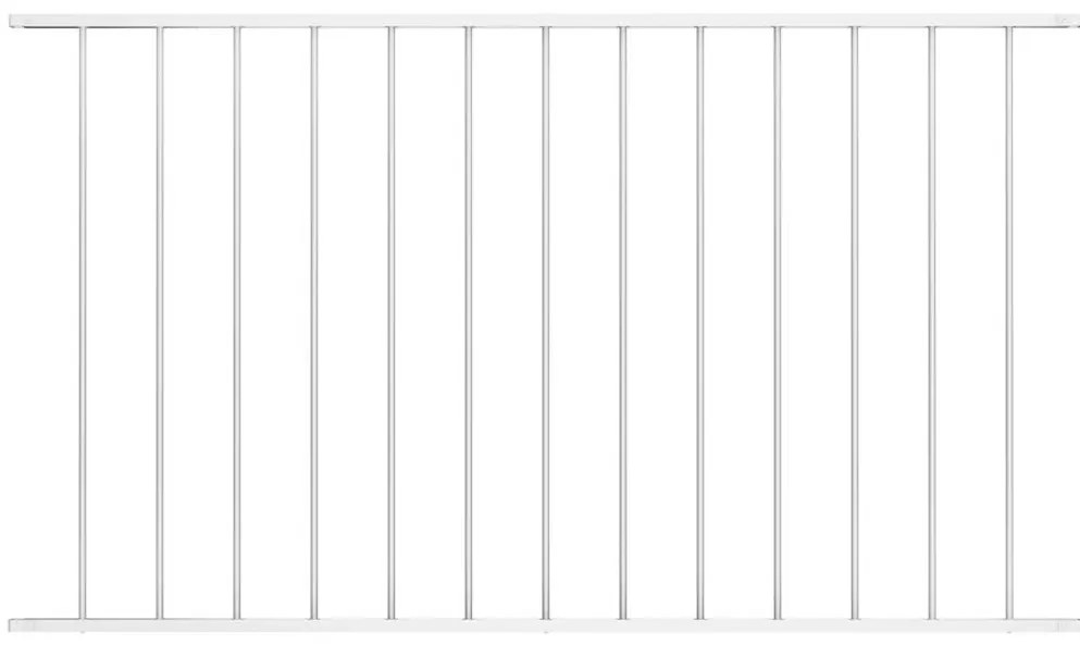 Plotový panel Woerden práškově lakovaná ocel 163x75 cm bílý 145224