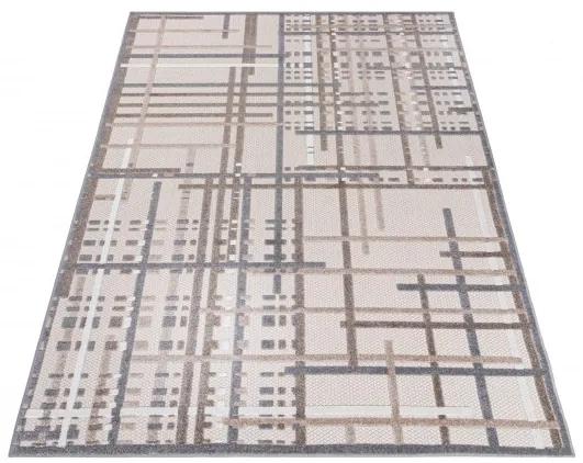 Moderní kusový koberec AVENTURA EC86C krémový Rozměr: 80x150 cm