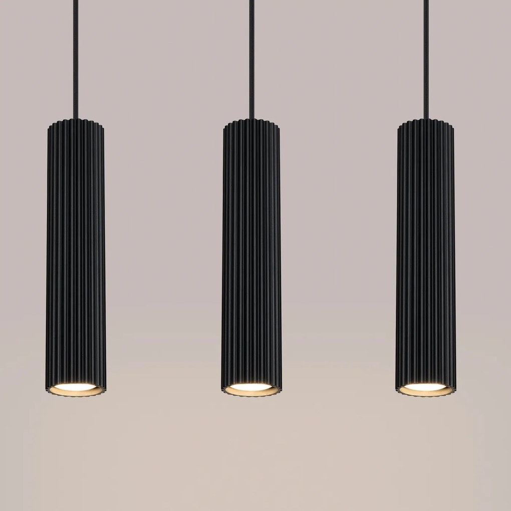 Sollux Lighting Závěsné svítidlo KARBON 3L černé