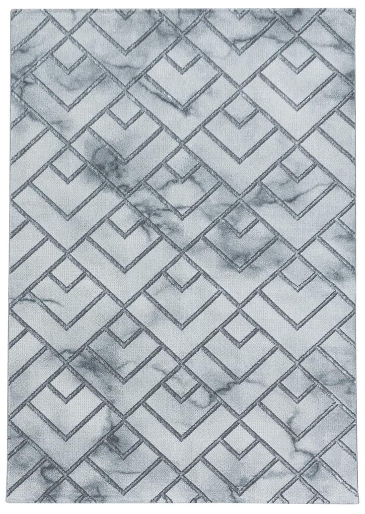 Ayyildiz Kusový koberec NAXOS 3813, Stříbrná Rozměr koberce: 80 x 250 cm