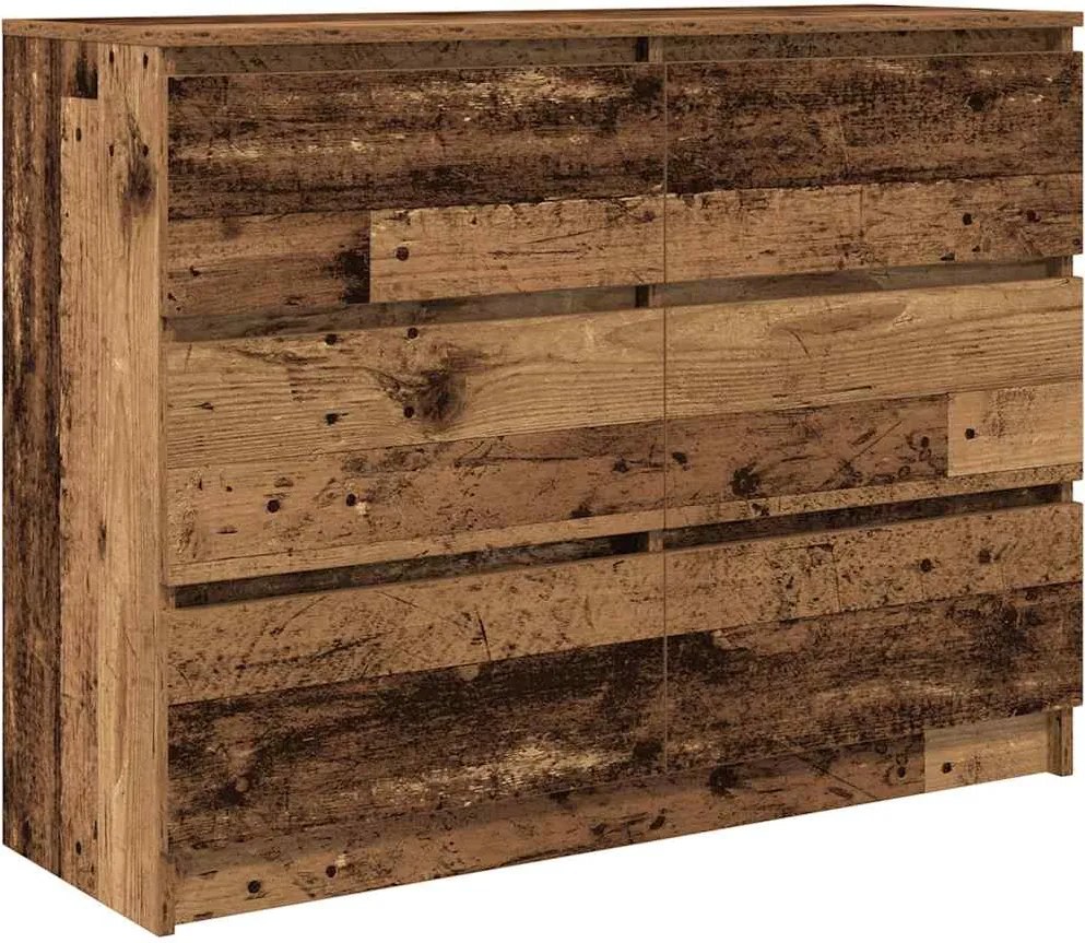 Příborník starého dřeva 100x35x76 cm Dřevěná konstrukce 3328505