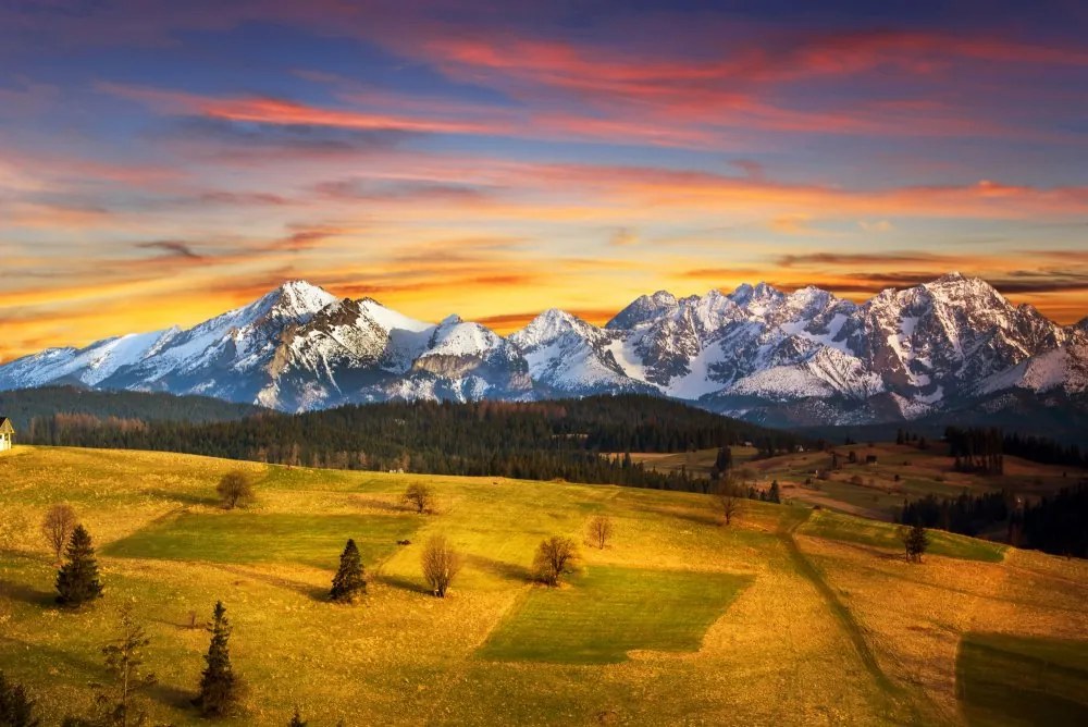 Fototapeta Tatry Při Západu Slunce Hladký vinyl 312x219