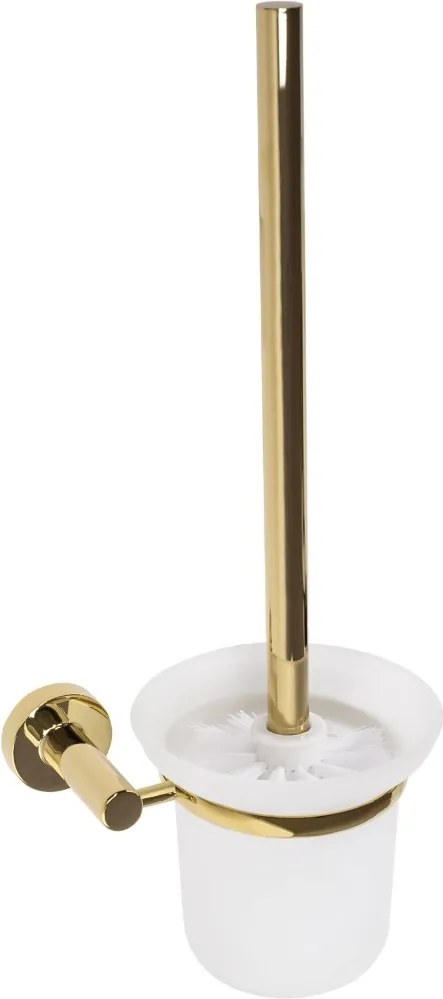 Tutumi Tutumi, nástěnný toaletní WC kartáč 322214A, zlatý lesklý, REA-77104