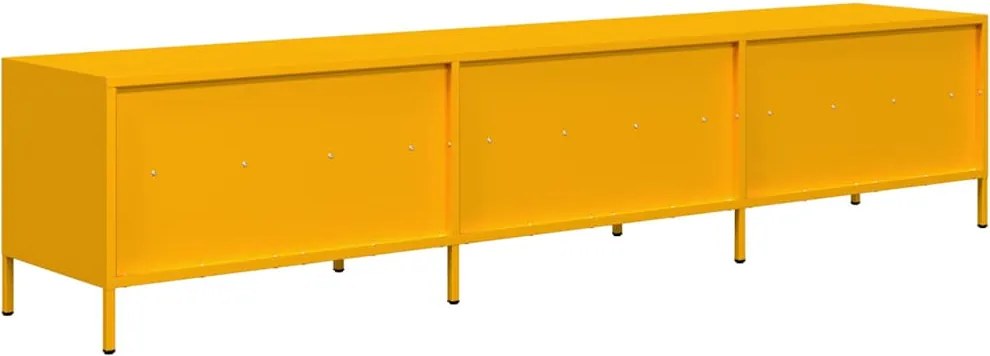 TV skříňka žlutá 202 x 39 x 43,5 cm ocel válcovaná za studena 3307158