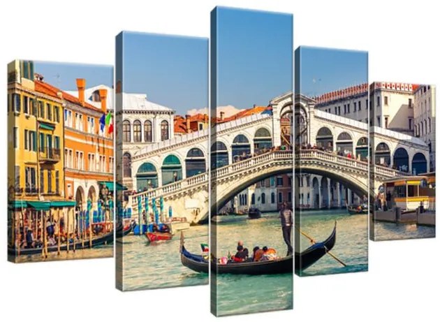 Tištěný obraz Most Rialto v Benátkách Itálie 100x63cm 2178A_5D