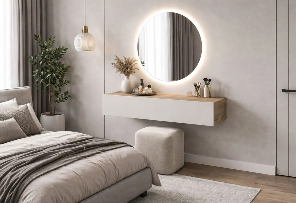 Toaletní stolek 80 cm dub apalačský / kašmír Space