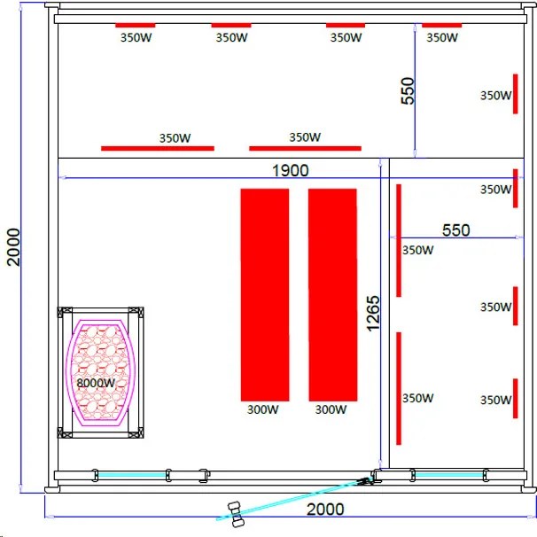 BPS-koupelny Zahradní kombinovaná sudová sauna 2v1  - Infrasauna + finská sauna 200x200, 4-6 osob