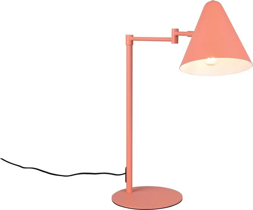 Oranžová stolní lampa s ohybatelnou konstrukcí (výška 50,5 cm) Cosima – Trio
