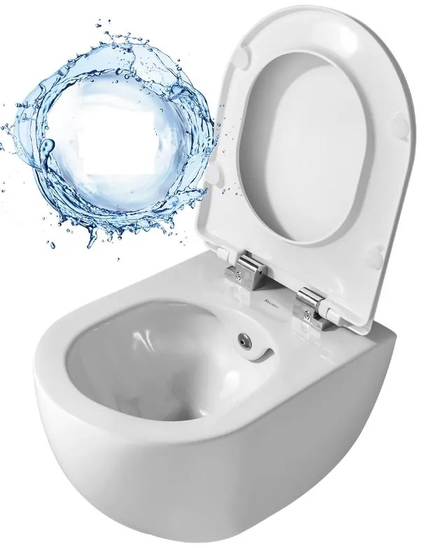 Canakcilar Ceramic  Creavit FREE Rim-Off závěsné wc + BIDET 2v1 bílá FE322 včetně soft-close sedátka KC4080 ZDARMA