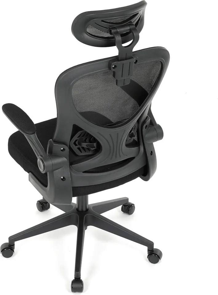 Ergonomická kancelářská židle ALEXANDRE - černá síťovina