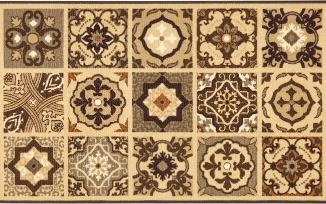 Protiskluzový běhoun PATCHWORK 07 béžový