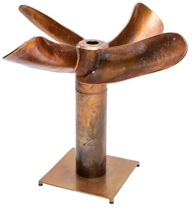 Designový jídelní stůl Propeller 94 cm měděný