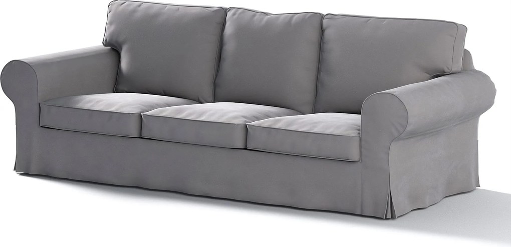 Potah na pohovku IKEA Ektorp 3-místná, nerozkládací barva šedá látka lesklé, sametová
