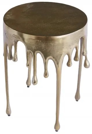 Liquid Line příruční stolek 51 cm zlatý