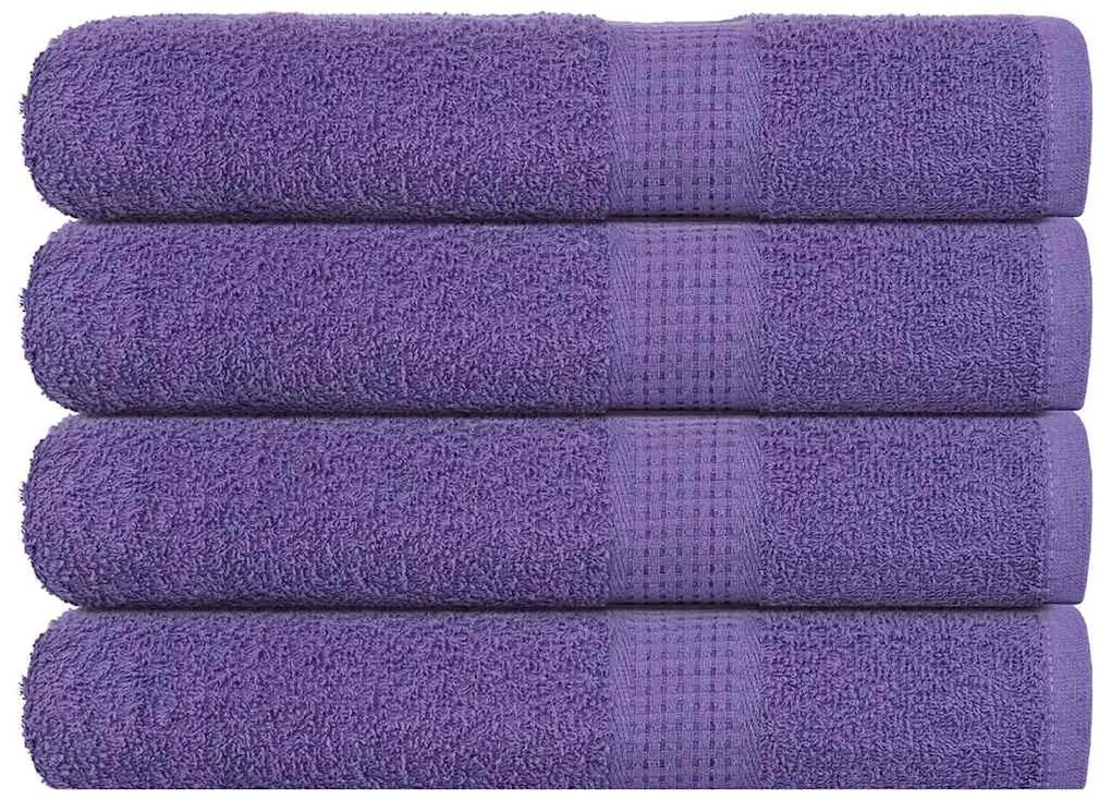 Saunové osušky FROGN 4 ks fialové 80x200 cm 360 g/m² 136888