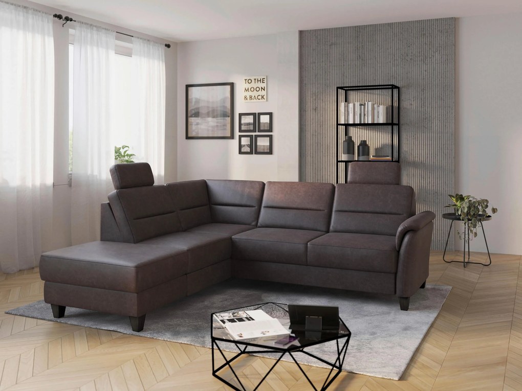 XXXLutz ROHOVÁ SEDAČKA, textil, hnědá Sit & More - Sedací soupravy - 000144019789