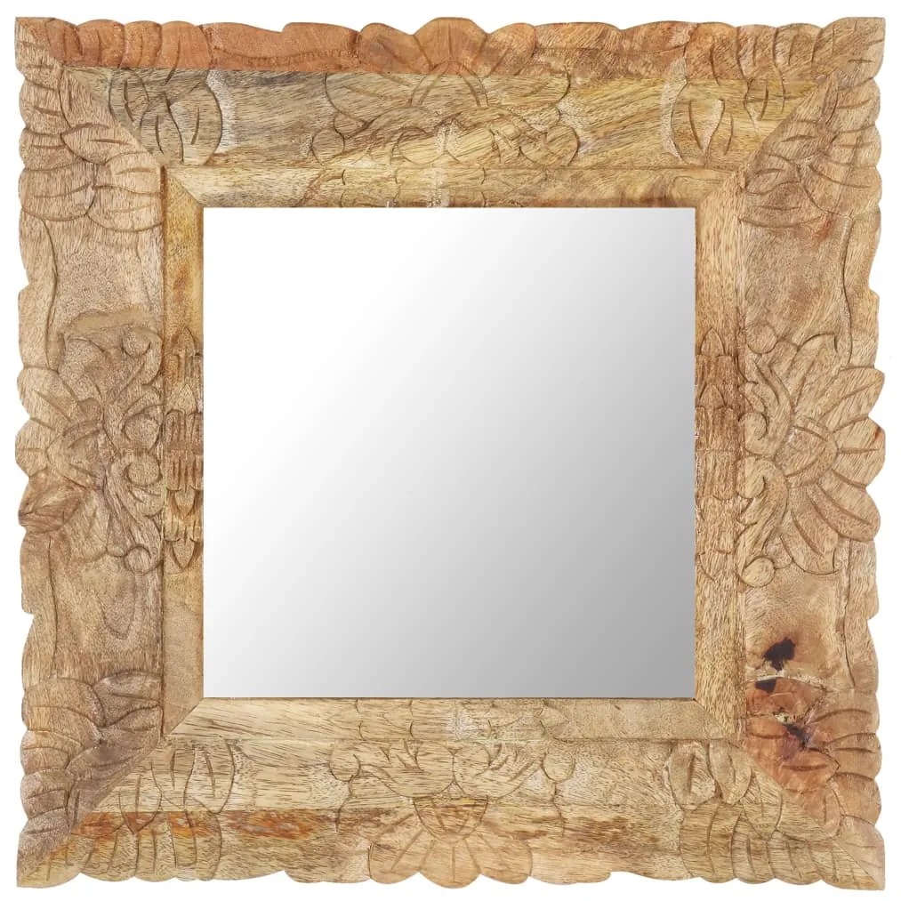 321635 vidaXL Zrcadlo 50 x 50 cm masivní mangovníkové dřevo