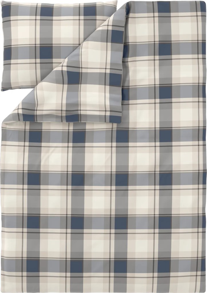 Livarno® Ložní povlečení z jemného flanelu, 140 x 200 cm, 70 x 90 cm (modrá)