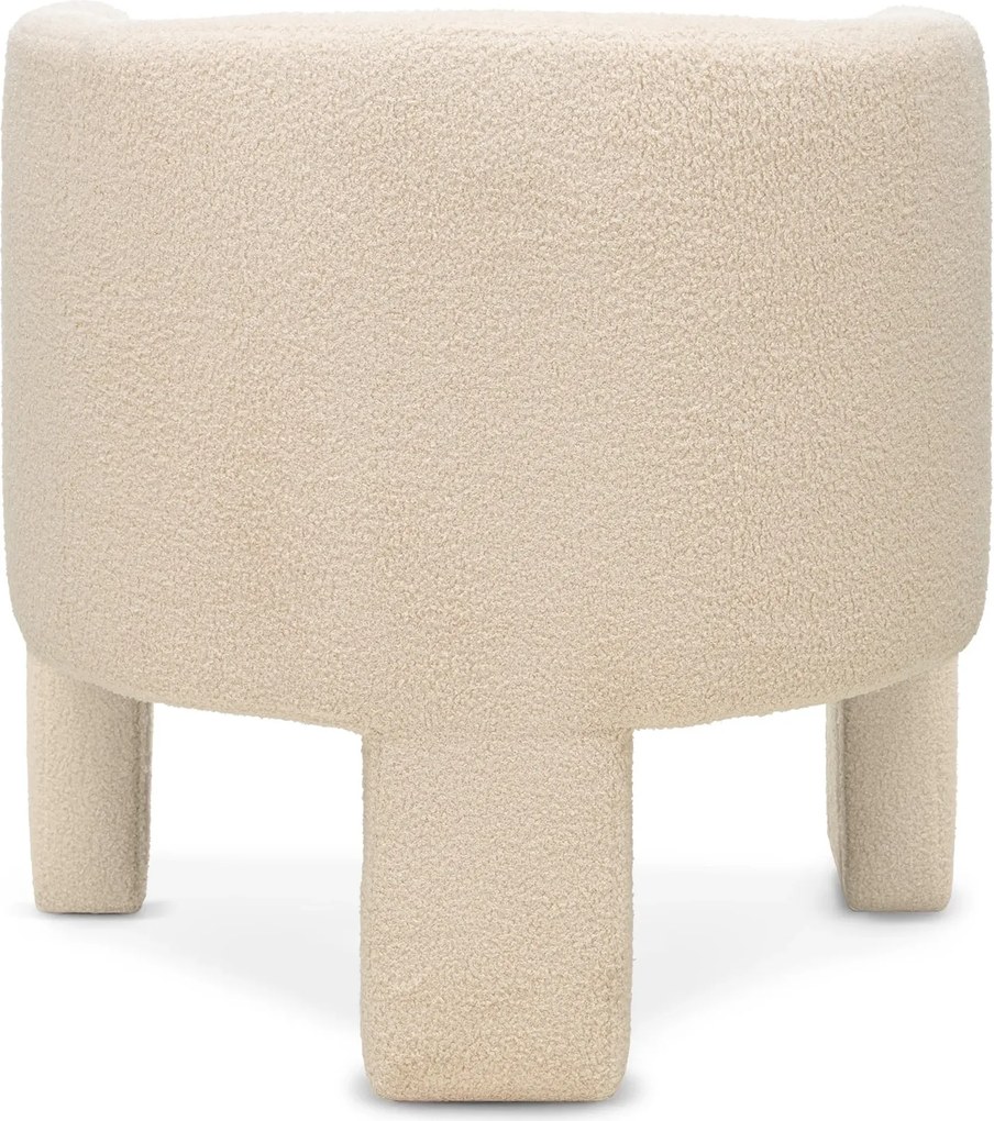 Designové křeslo Lorraine bouclé béžové
