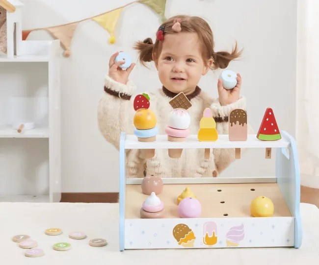 Viga 44842 Dřevěná mini zmrzlinárna a cukrárna PolarB