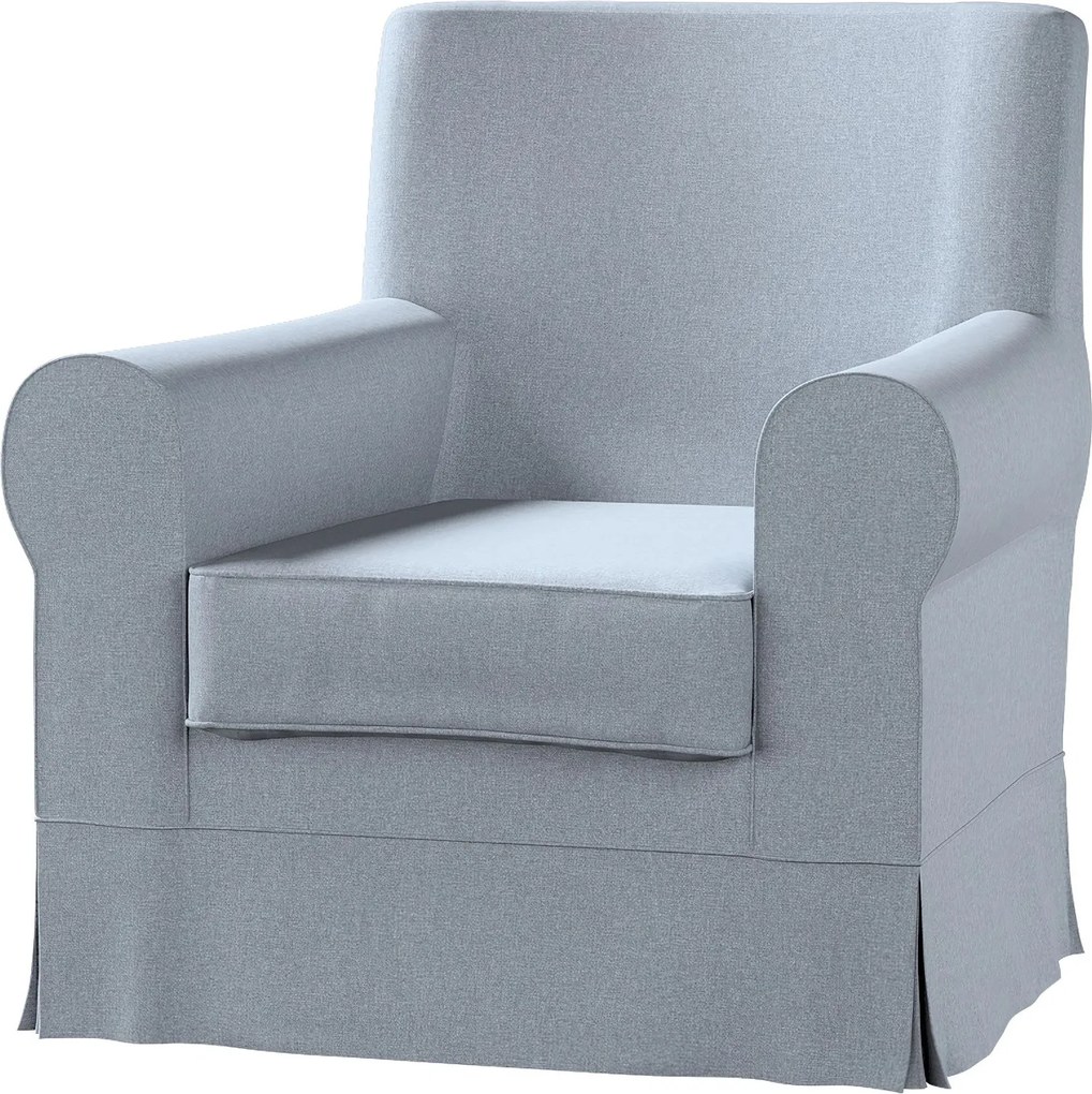 Potah na křeslo IKEA Ektorp Jennylund barva modrá látka pletený vzor