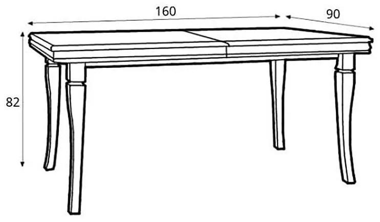 KORA a | jídelní stůl ST rozkládací | 160x90 cm | andersen