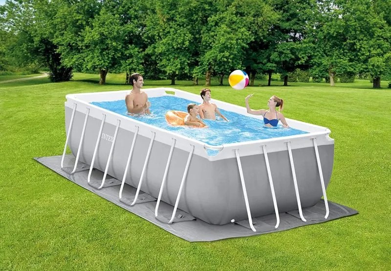 INTEX PRISM FRAME RECTANGULAR PREMIUM POOLS Bazén 400 x 200 x 122 cm 26790GN