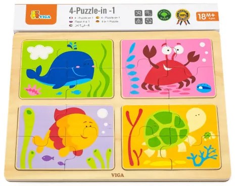 Puzzle na podstavci 4v1 Viga 50190 moře