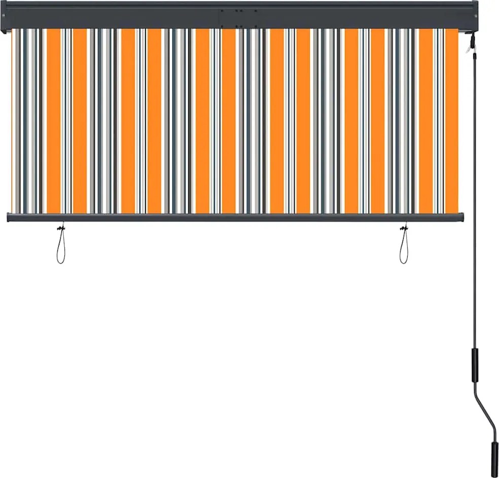 Venkovní roleta 140 x 250 cm žlutomodrá 145968