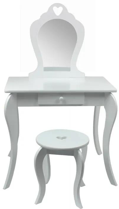 Dětský toaletní stolek Lilly bílý