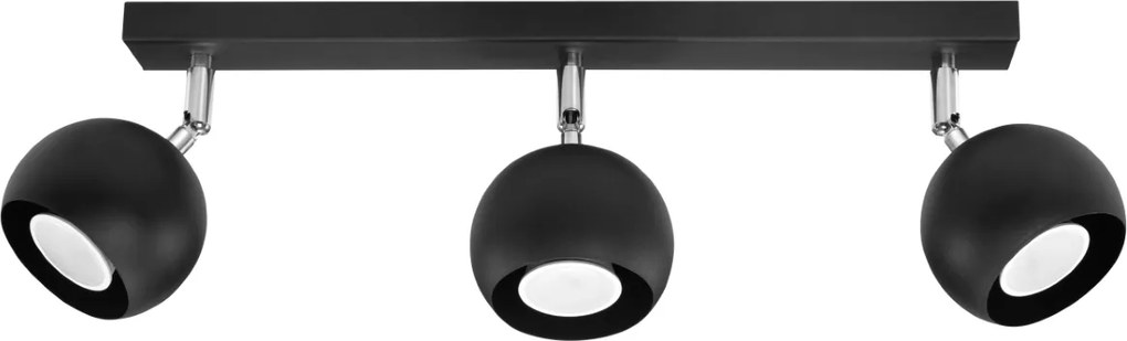 Sollux Lighting Stropní svítidlo OCULARE 3 černé